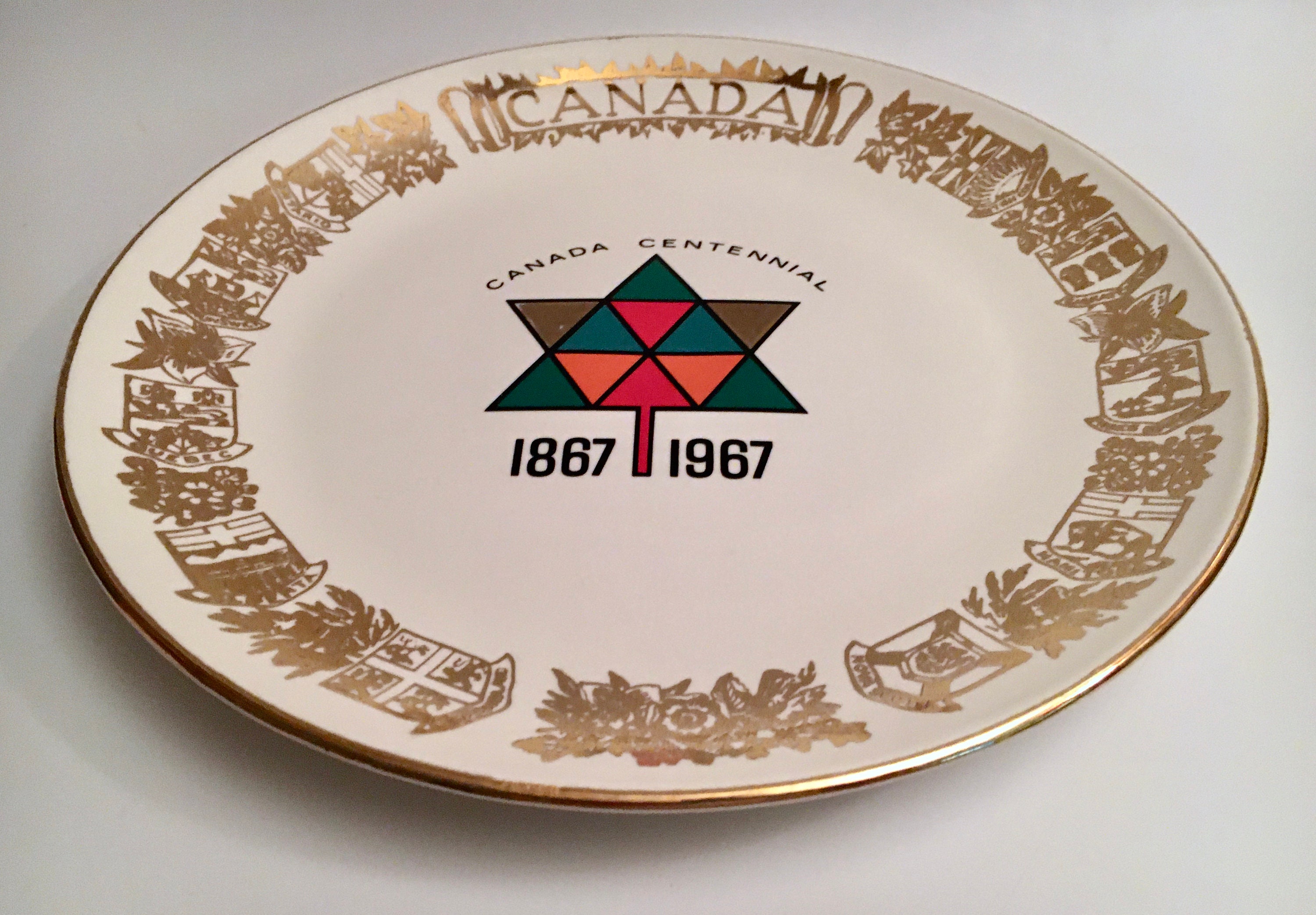 Canadian Centennial Souvenir / Centennial Souvenir Plate / 100 Years of ...