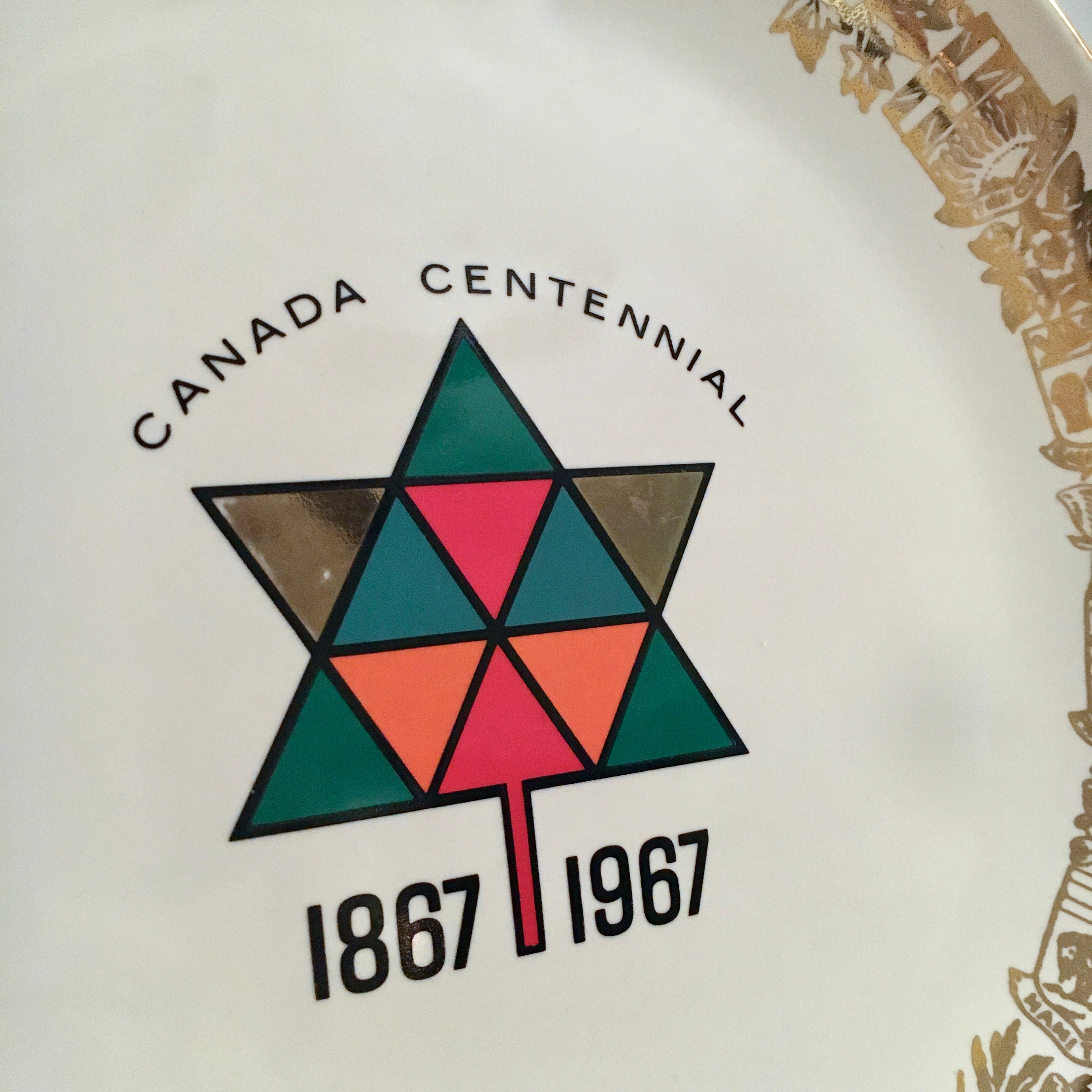 Canadian Centennial Souvenir / Centennial Souvenir Plate / 100 Years of ...