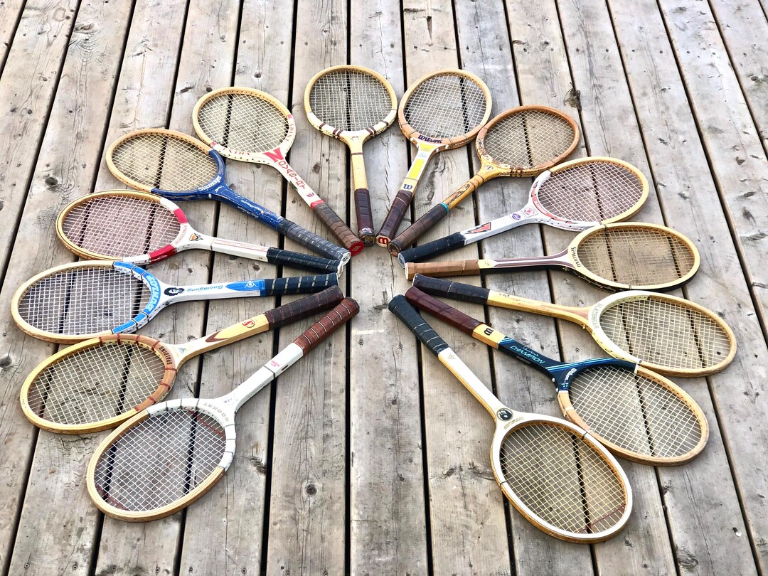 Wooden Tennis Racket / Retro Sports Decor / Tenniscore Aesthetic ...