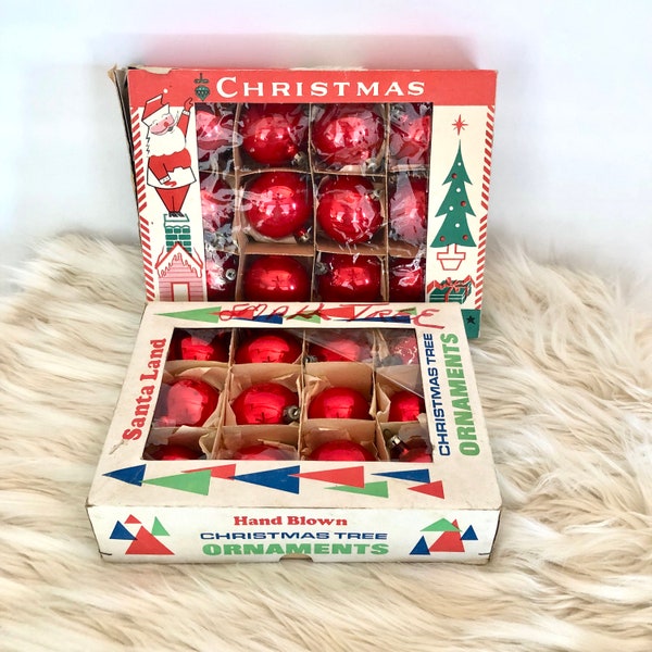 Red Mercury Glass - Etsy