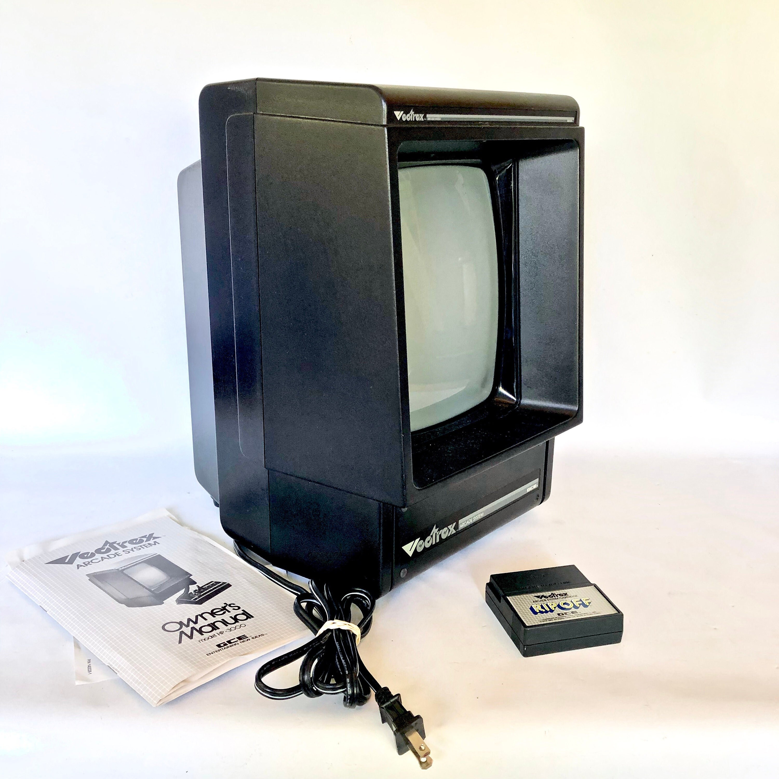 Working 1982 HP 3000 Vectrex Game Console 1 Controller 1 Game Cartridge Original Box Packaging and Manual Old School Gaming Etsy Canada