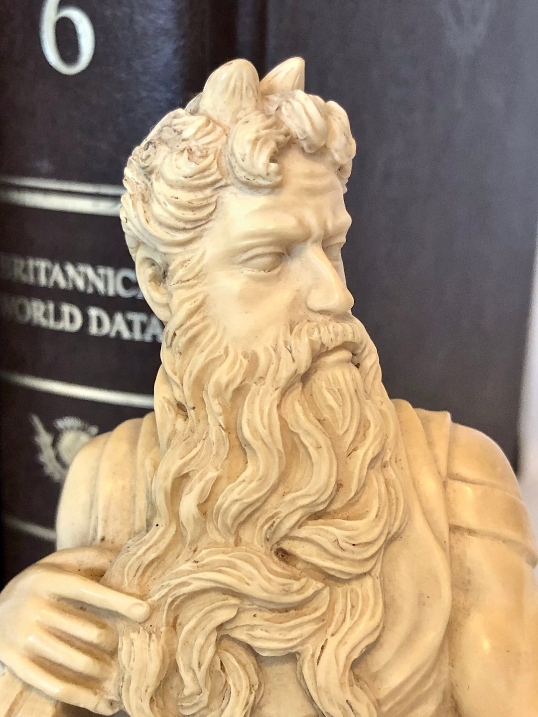 The Moses of Michelangelo / Horned Moses Figure Sculpture / G. - Etsy