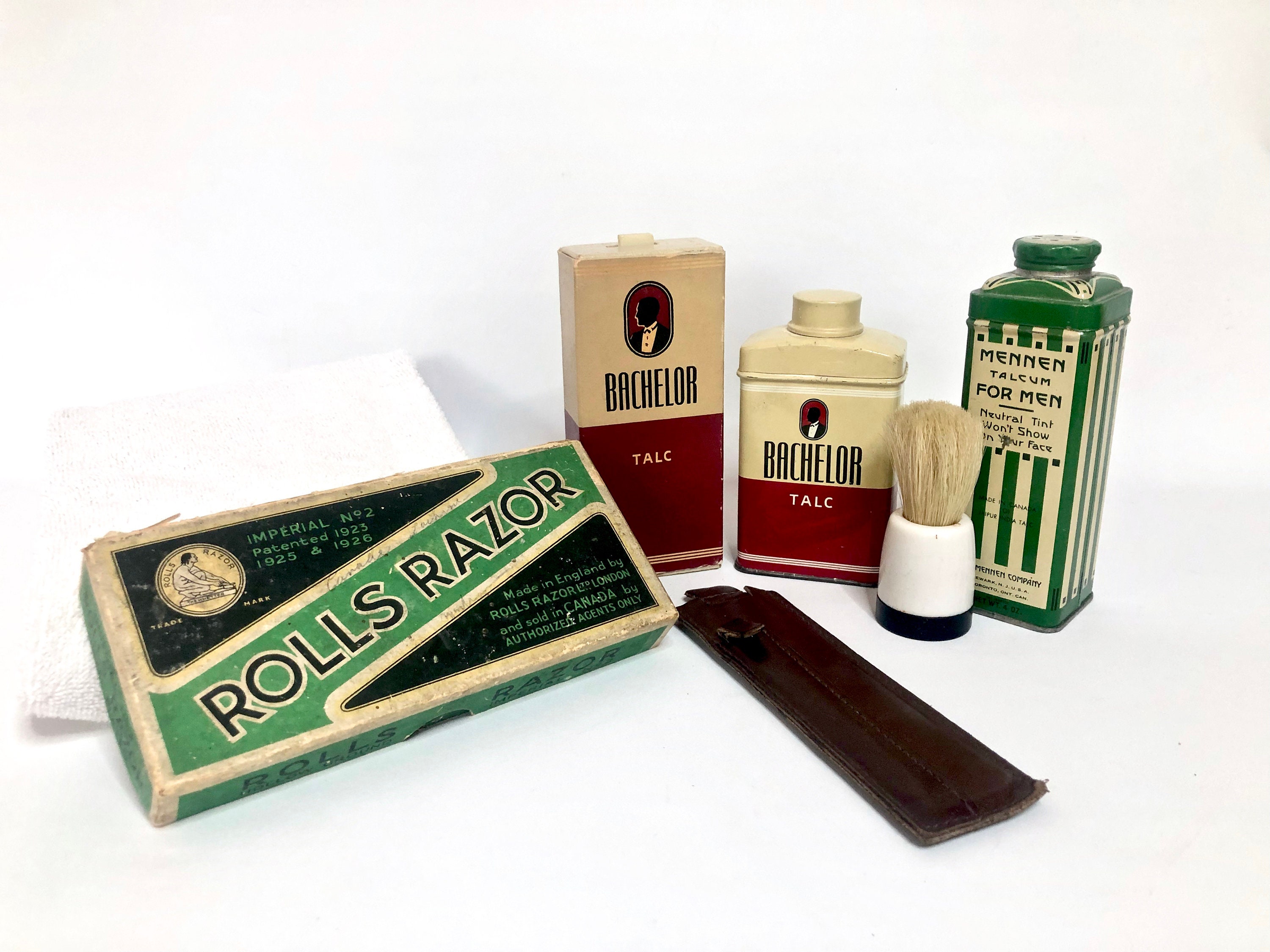 Vintage Men's Grooming Lot / Mennen Talcum / No2 Rolls - Etsy