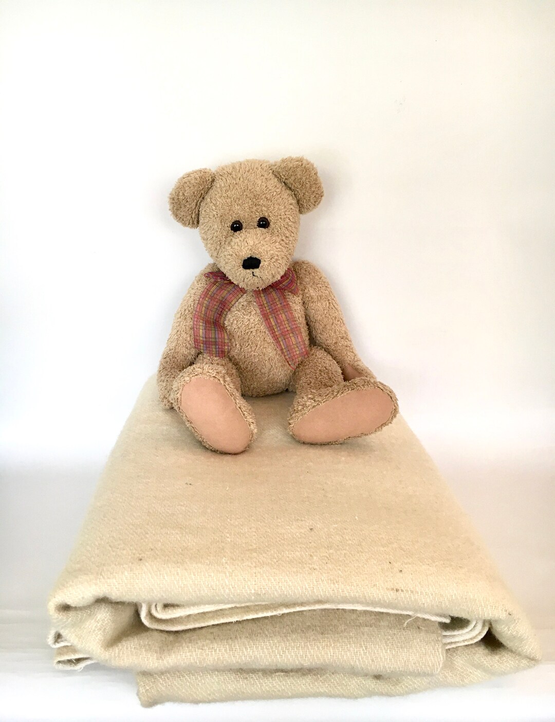 Antique late 1800s Pure Wool French Canadian Woven Blanket / 100% Wool ...