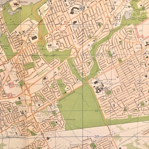 LARGE Original Vintage Military City Map of Ottawa & Hull / Historic ...