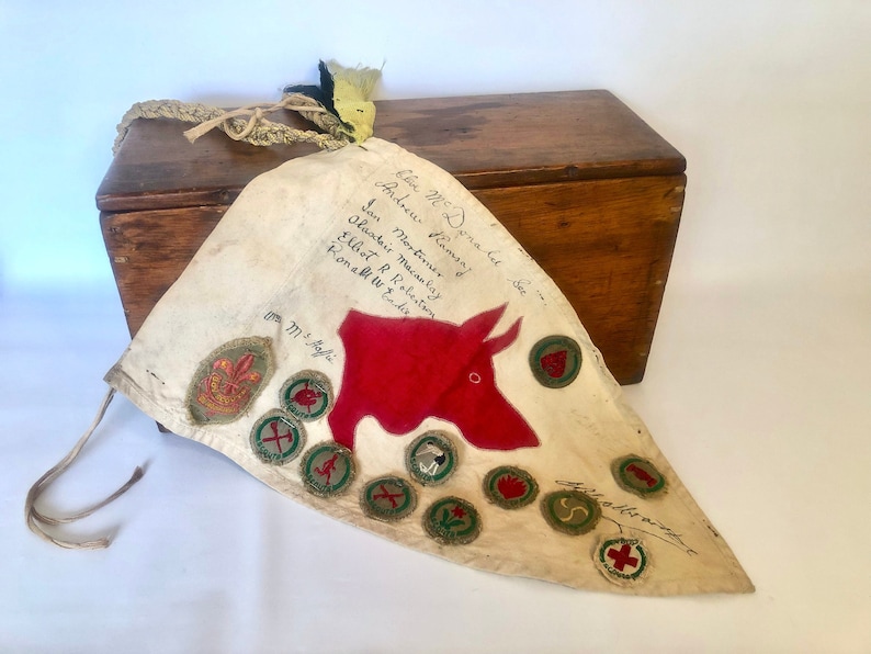 Autographed 1940s UK Boy Scout Patrol Flag / Lot of - Etsy