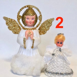 Choir of Angels / Double Glo Angel Christmas Tree Topper / Rubber Face ...