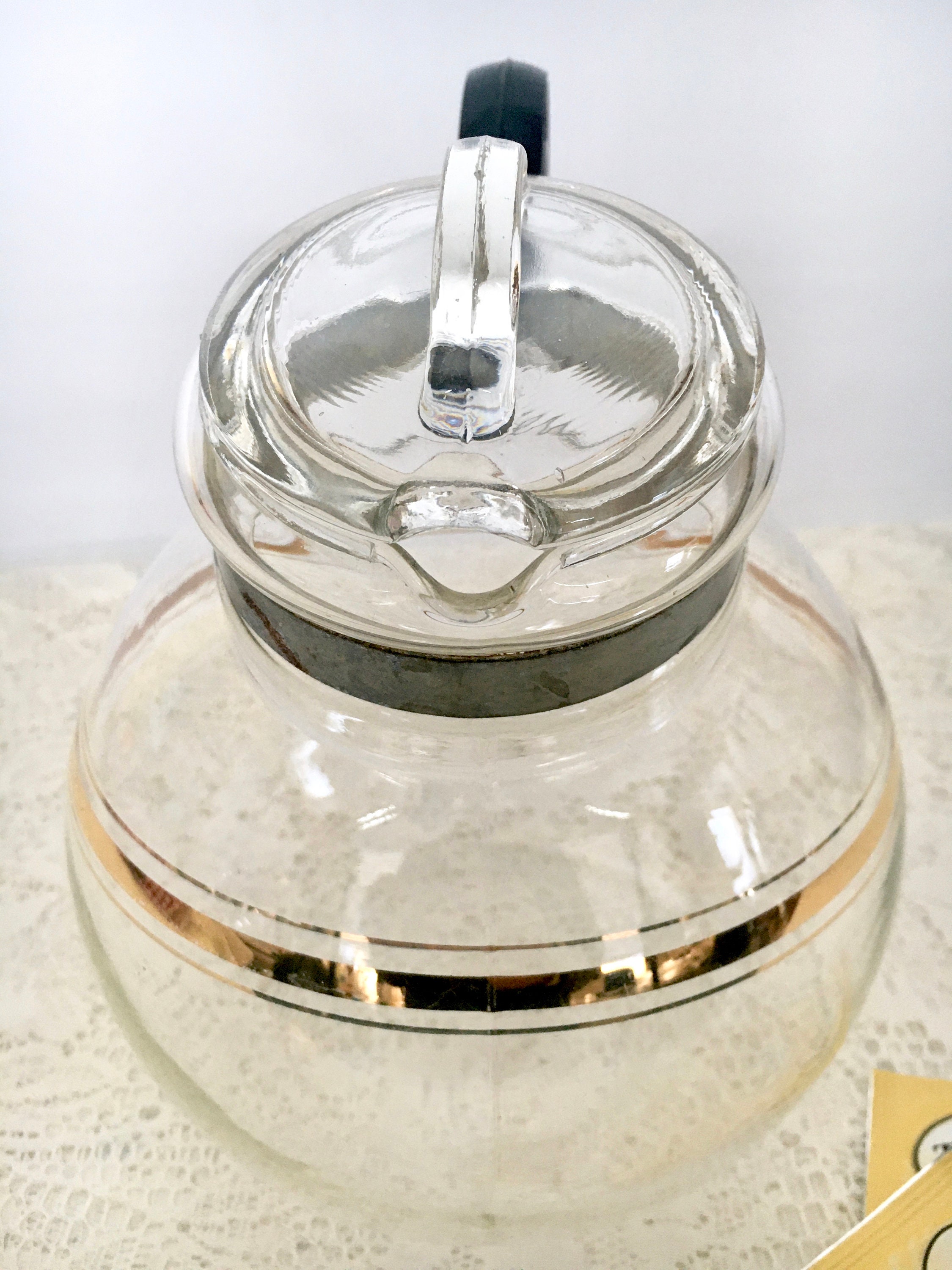 Dunbar Heat Resist 1798 Tipped Ball Teapot / Mid Century Glass | Etsy