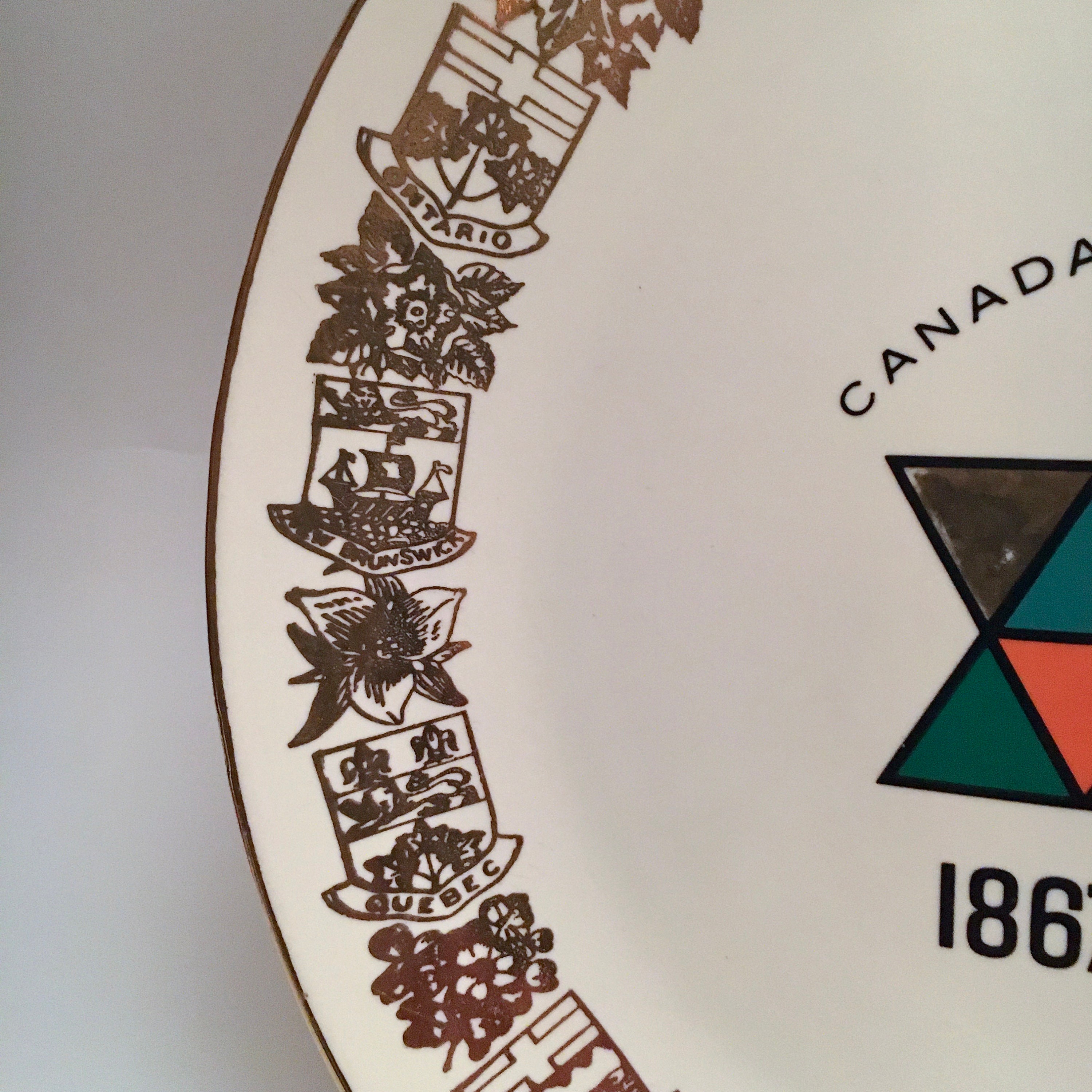 Canadian Centennial Souvenir / Centennial Souvenir Plate / 100 Years of ...