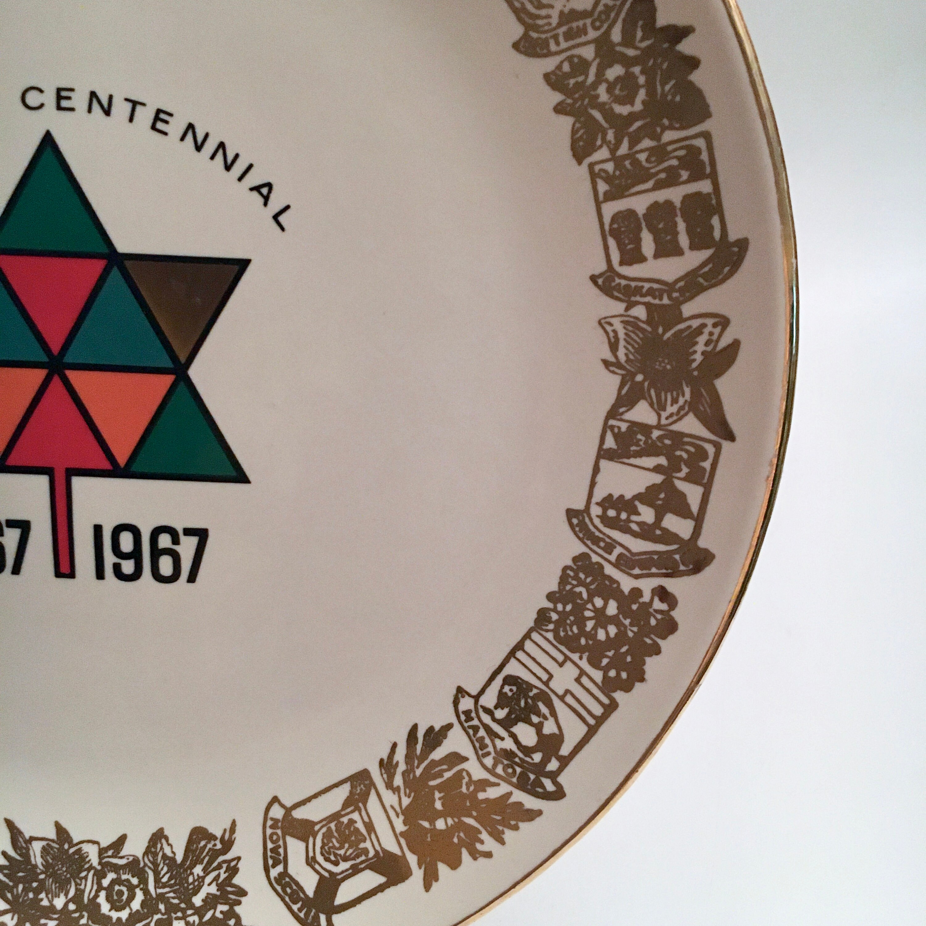 Canadian Centennial Souvenir / Centennial Souvenir Plate / 100 Years of ...