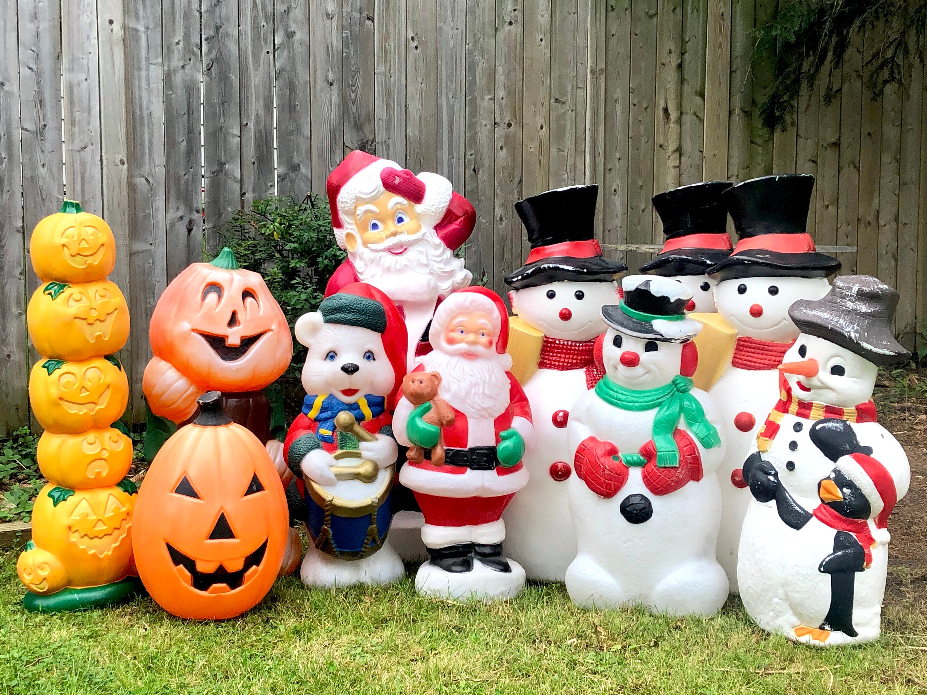 1996 TPI 33" Drummer Bear Blow Mold / Illuminated Christmas Lawn Decor ...