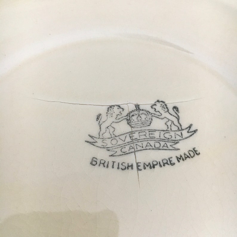 2 X Sovereign Canada British Empire Made Dinner Plates / Cross | Etsy ...