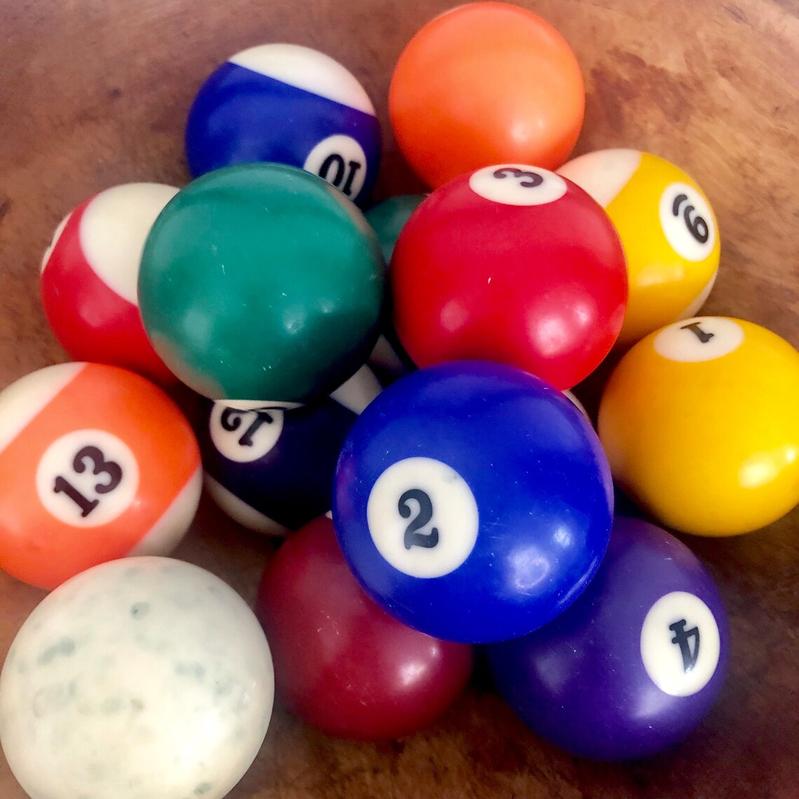 Vintage Pool Balls / Billiard Balls / Stripes & Solids / Game | Etsy
