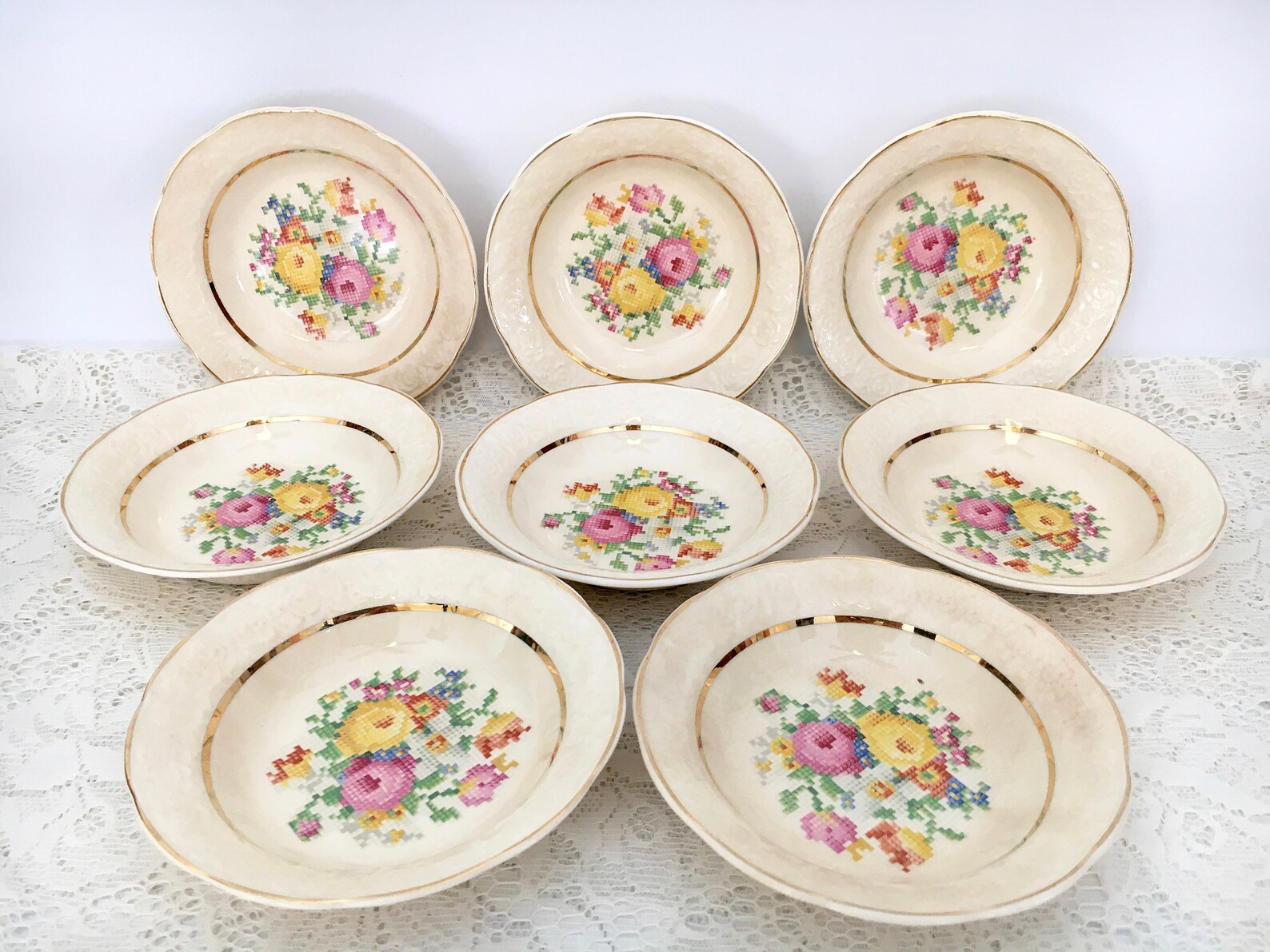 2 X Sovereign Canada British Empire Made Fruit Dessert Bowl / | Etsy