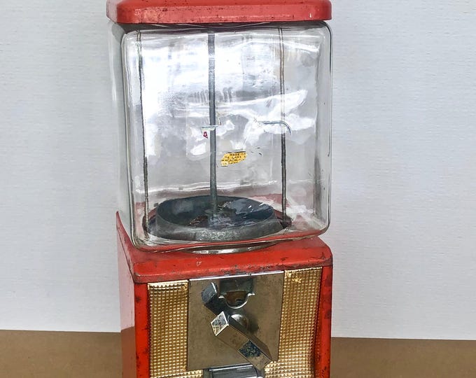 1960s Northwestern Model 60 Gumball Machine With Key / Red & Gold Coin ...
