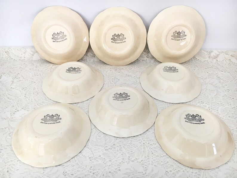 2 X Sovereign Canada British Empire Made Fruit Dessert Bowl / | Etsy