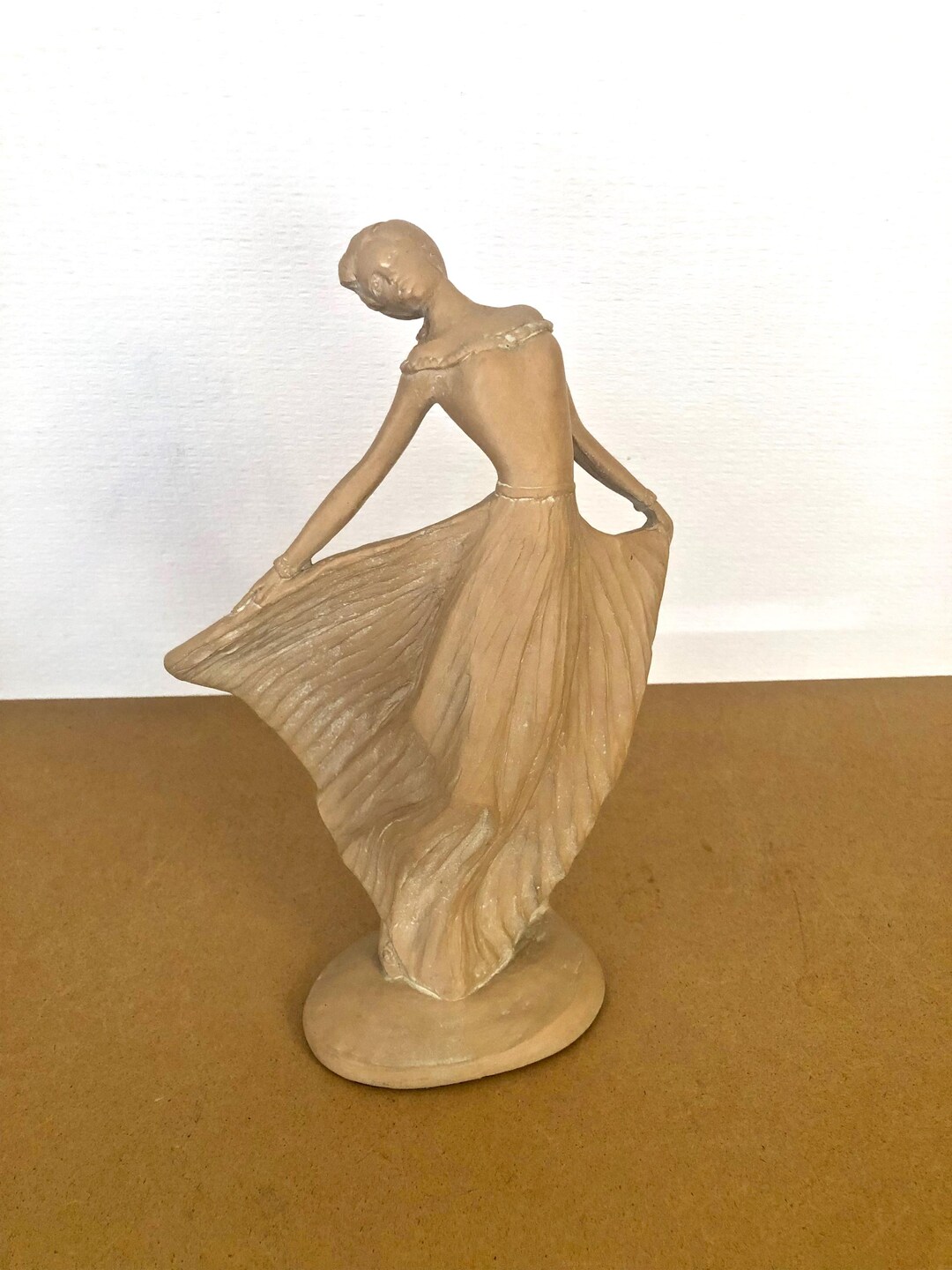 Vintage 1983 Austin Productions Dancer in Motion Sculpture / Clay Look ...