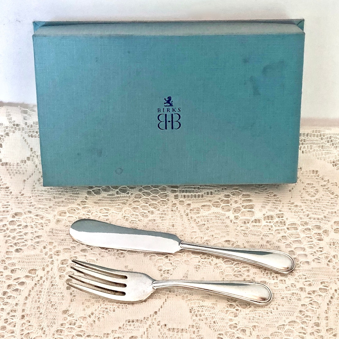 Birks Regency Plate Toddler Knife and Fork Set / York Pattern / Baby's ...
