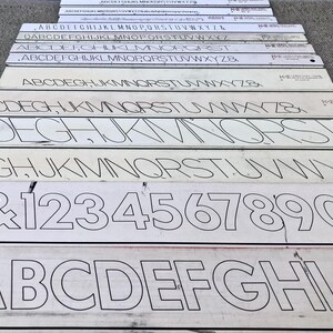 K+E Leroy Lettering Guides / 50s-70s Drafting Tools / 14 Templates, 3 ...