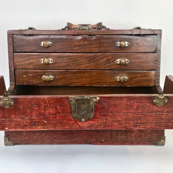Wooden Tool Chest - Etsy