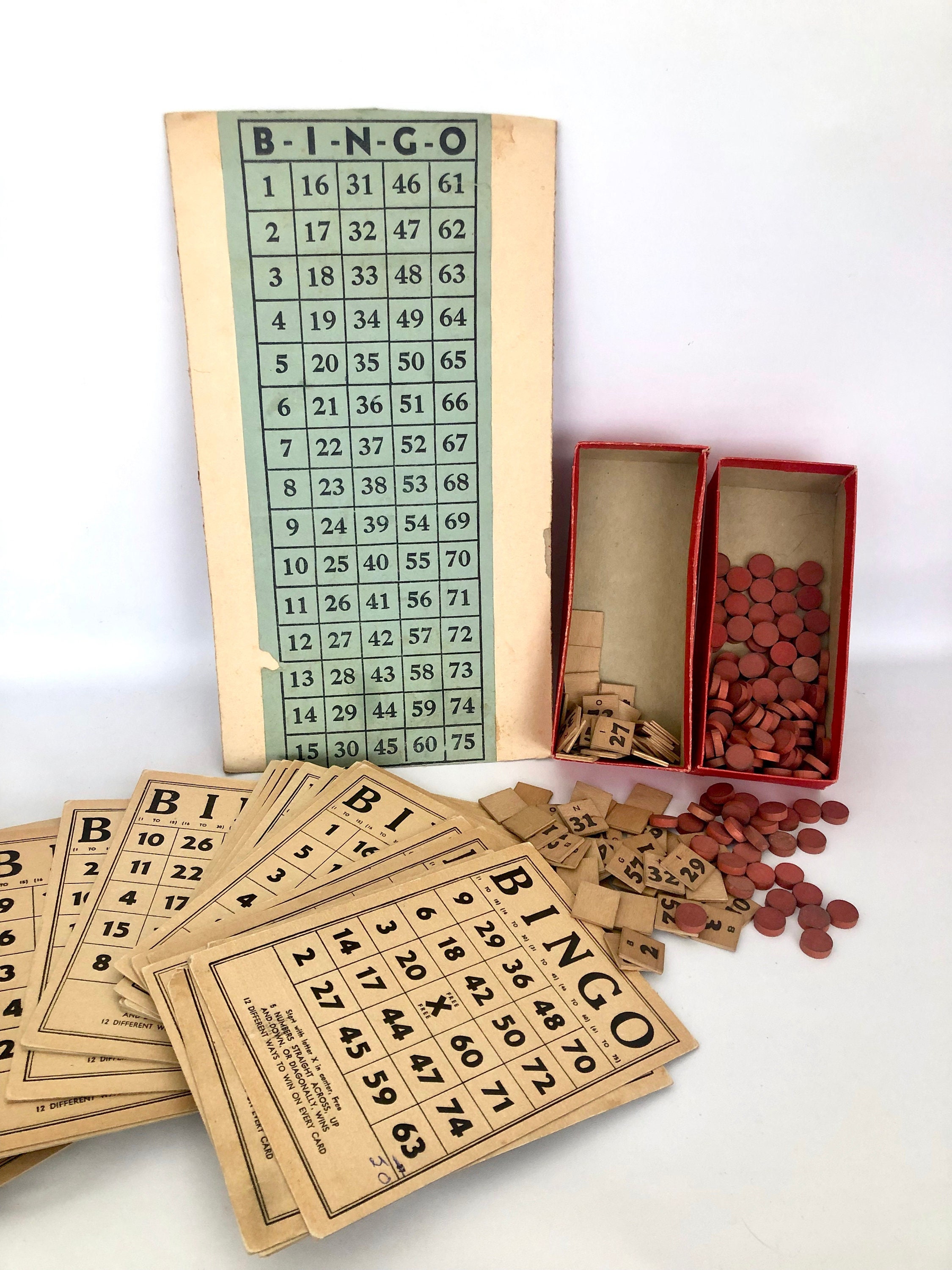 Vintage Bingo Game