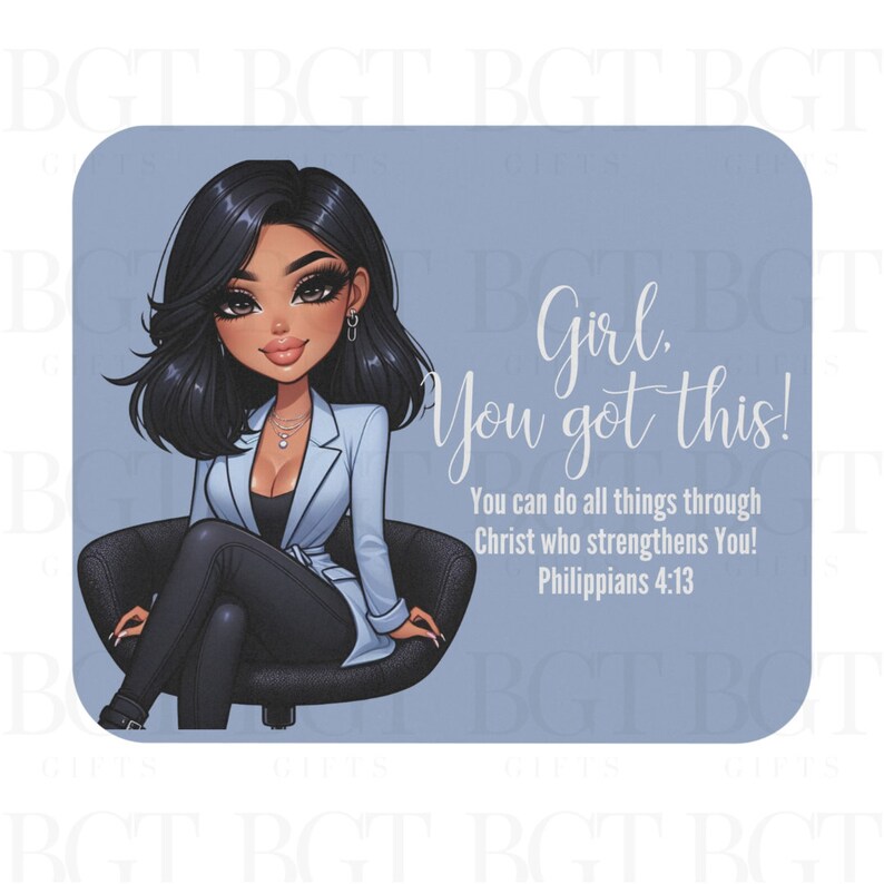 Girl You Got This Mouse Pad Mouse Pad Woman Mouse Pad Inspiration Mouse ...