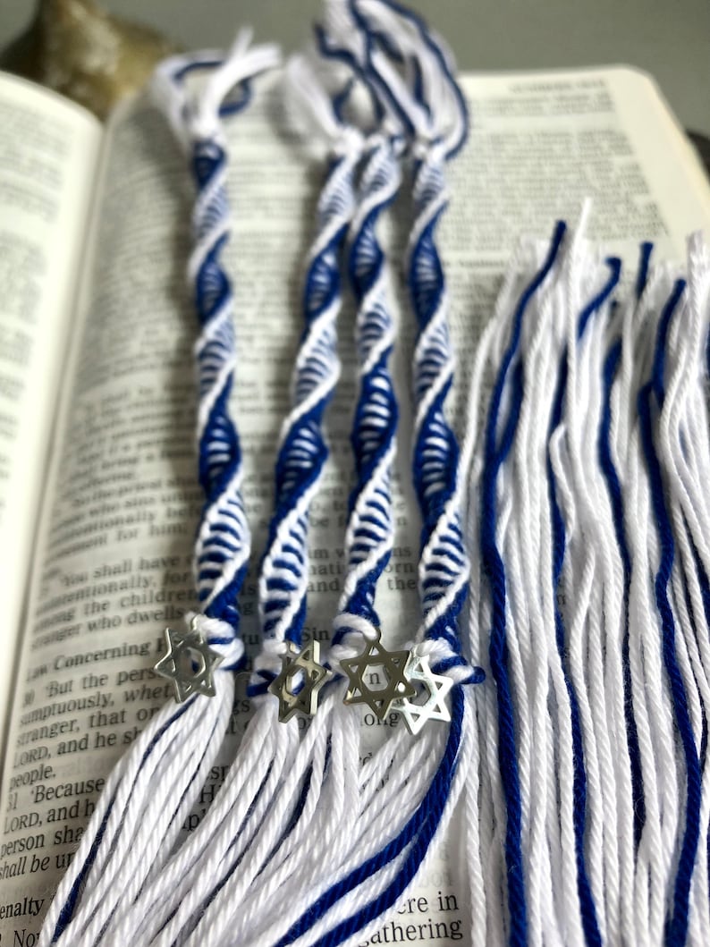 Tzitzit, Double Helix, Silver Star of David, Tassel, Tassels, Jewish ...