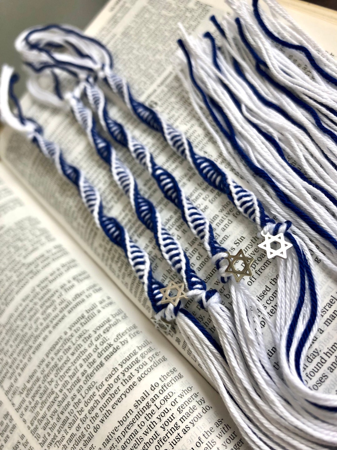 Tzitzit, Double Helix, Silver Star of David, Tassel, Tassels, Jewish ...