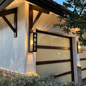The Radiantlight ADDRESS MARKER Wall Sconce: is a Midcentury, Modern ...