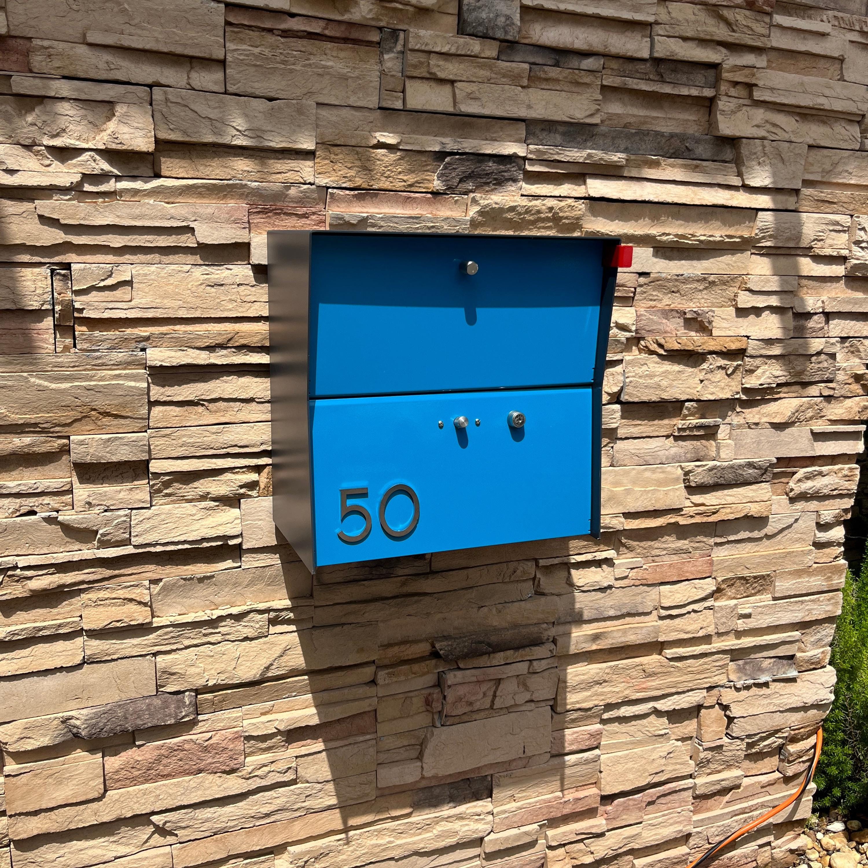 Coco Nut Retro Mailbox: Locking Wall Mounted Package Box - Etsy