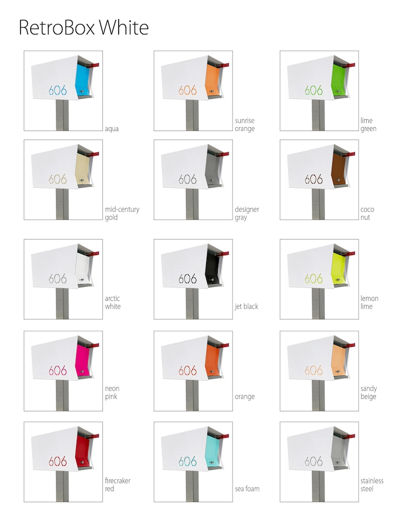 Retrobox in WHITE: is a Midcentury Modern Contemporary Retro - Etsy