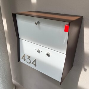 Coco Nut Retro Mailbox: Locking Wall Mounted Package Box - Etsy