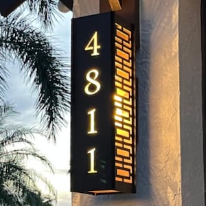 The Radiantlight ADDRESS MARKER Wall Sconce: is a Midcentury, Modern ...