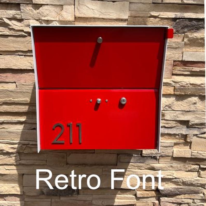 Coco Nut Retro Mailbox: Locking Wall Mounted Package Box - Etsy