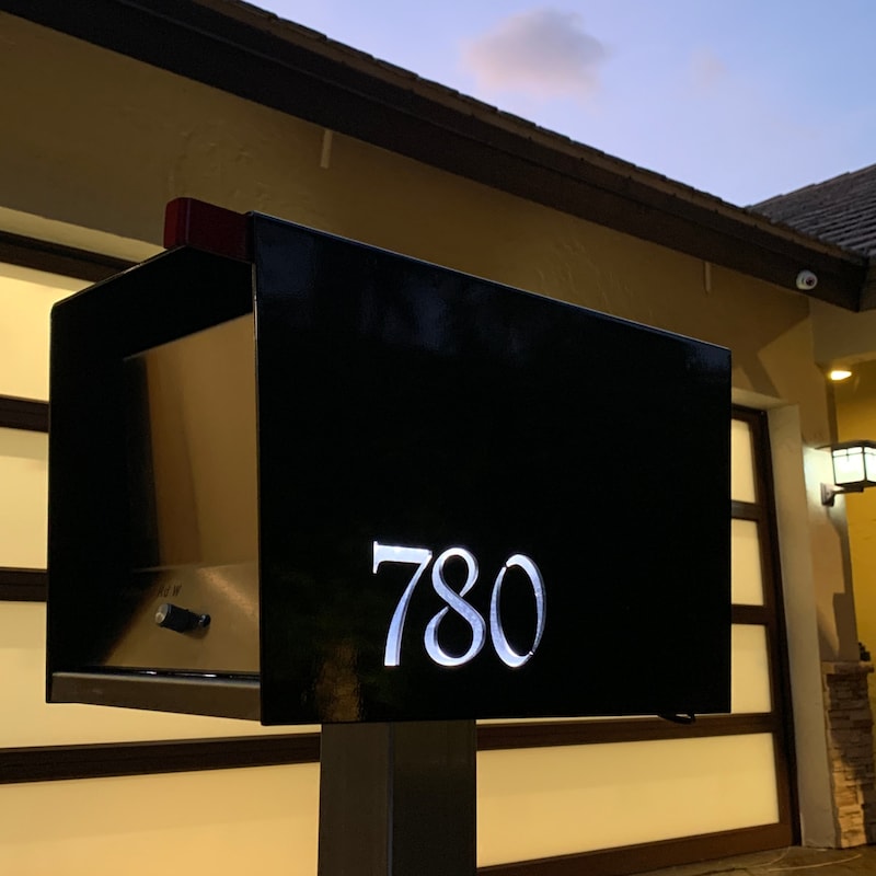 Lighted Mailbox - Etsy