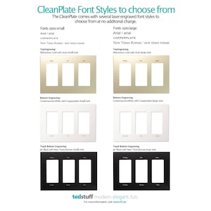 7 Gang: Custom Labeled Metal Switch Plate Cover for Toggle Switches ...