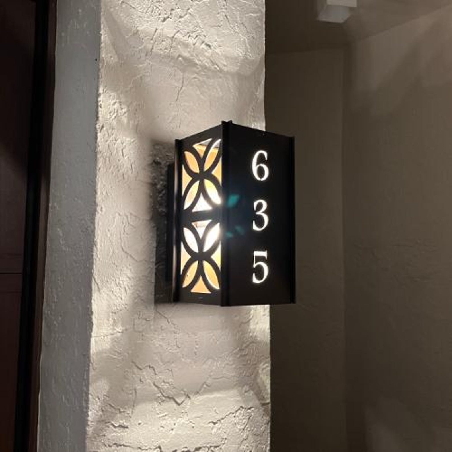 The Radiantlight ADDRESS MARKER Wall Sconce: is a Midcentury, Modern ...