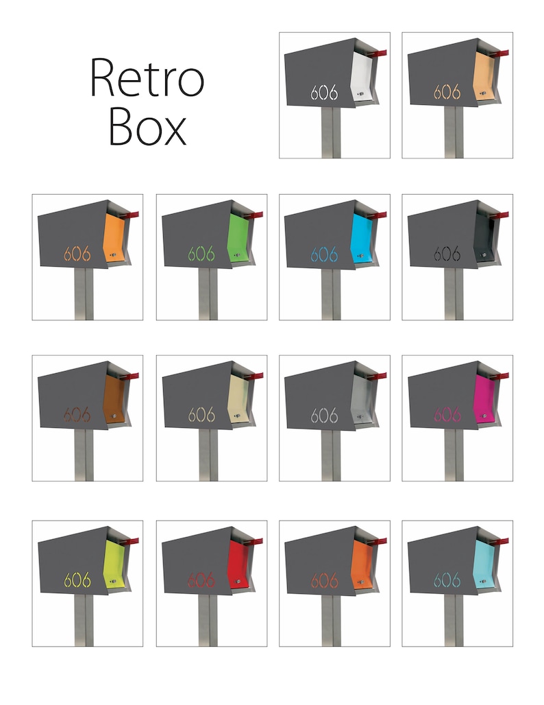 Retrobox in GRAY: is a Midcentury Modern Contemporary Retro Designed ...