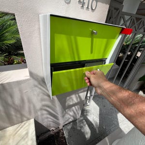 Coco Nut Retro Mailbox: Locking Wall Mounted Package Box - Etsy