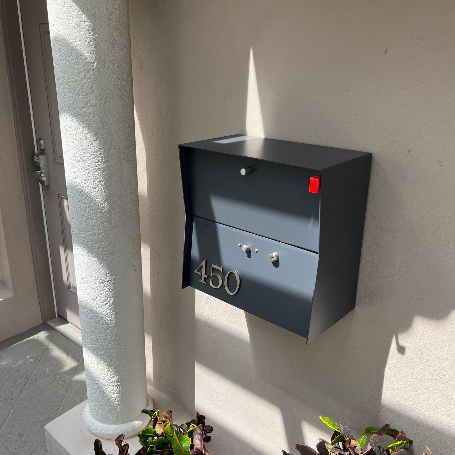 Coco Nut Retro Mailbox: Locking Wall Mounted Package Box - Etsy
