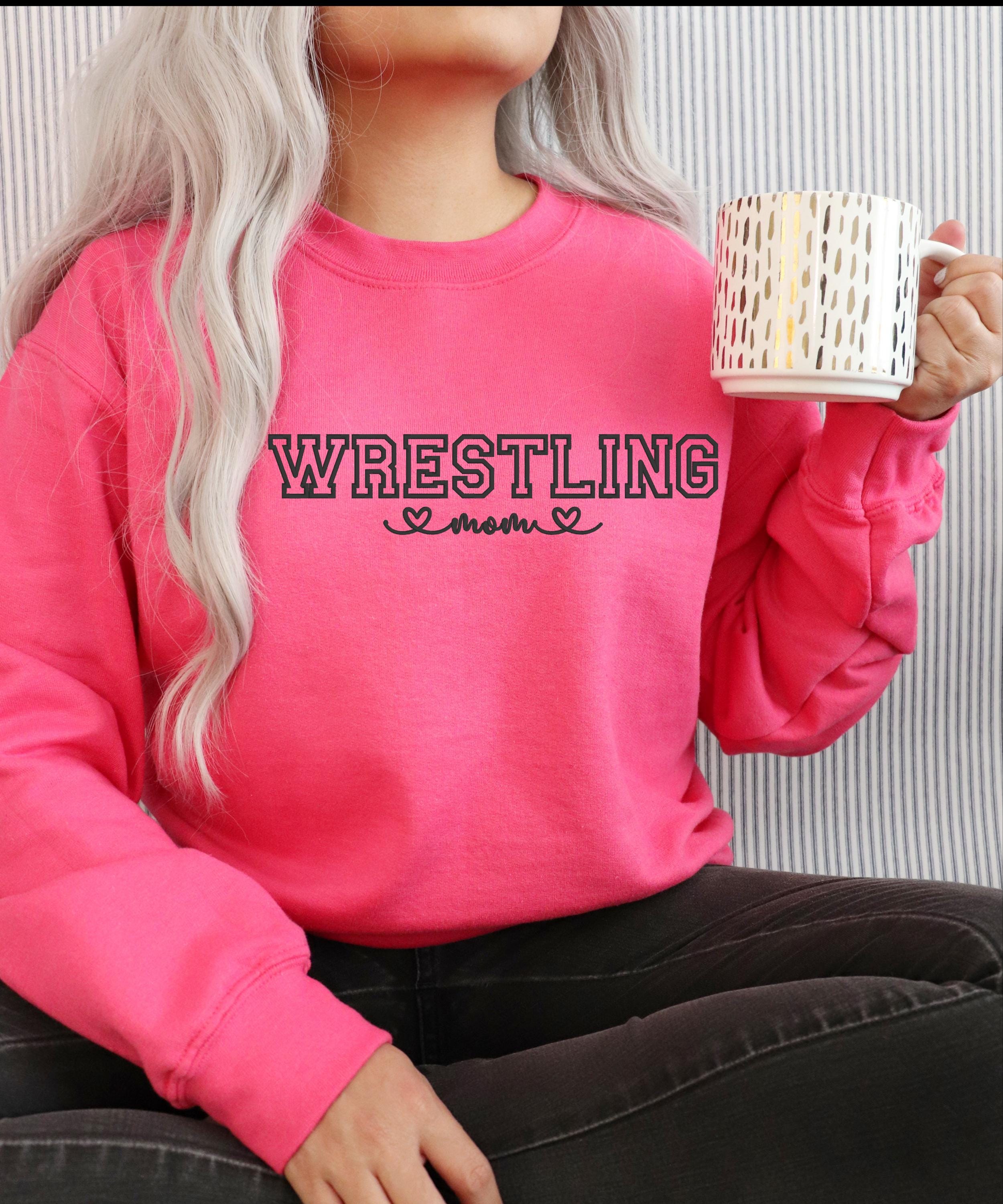 Wrestling Mom Applique - Etsy