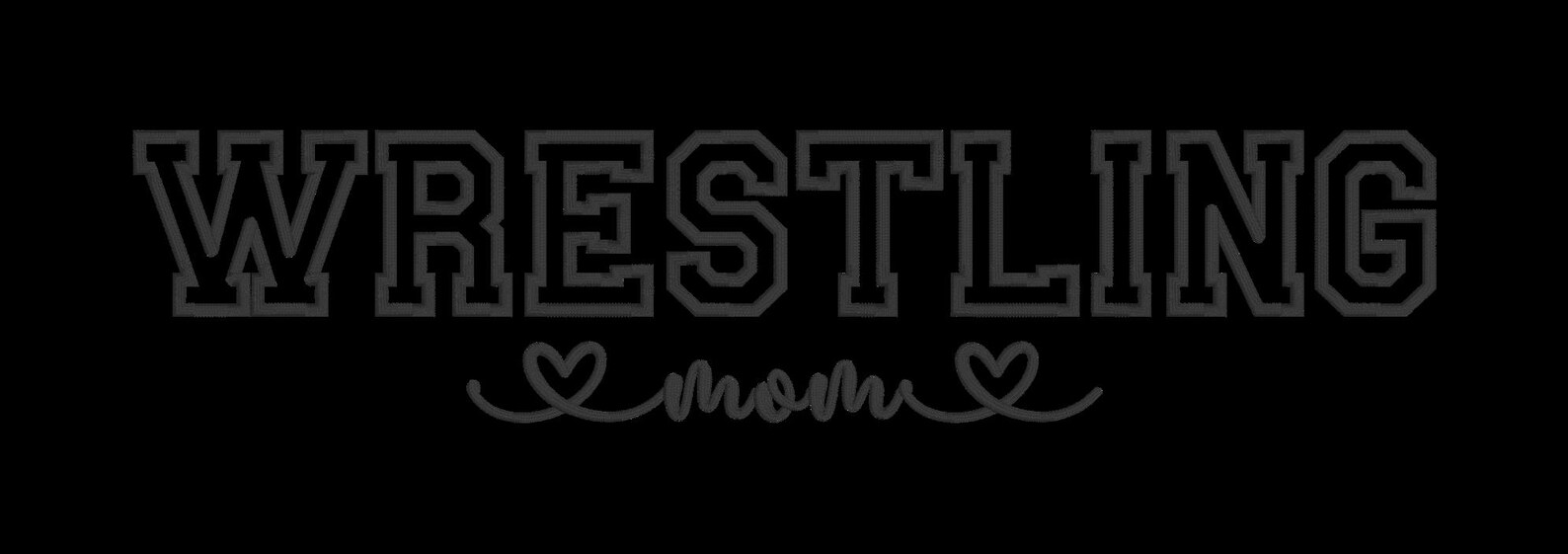 Wrestling Mom Applique - Etsy
