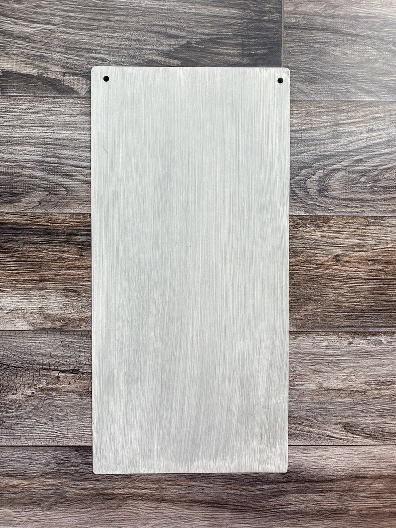 Galvanized Vertical Rectangle Metal Home Sign Custom - Etsy