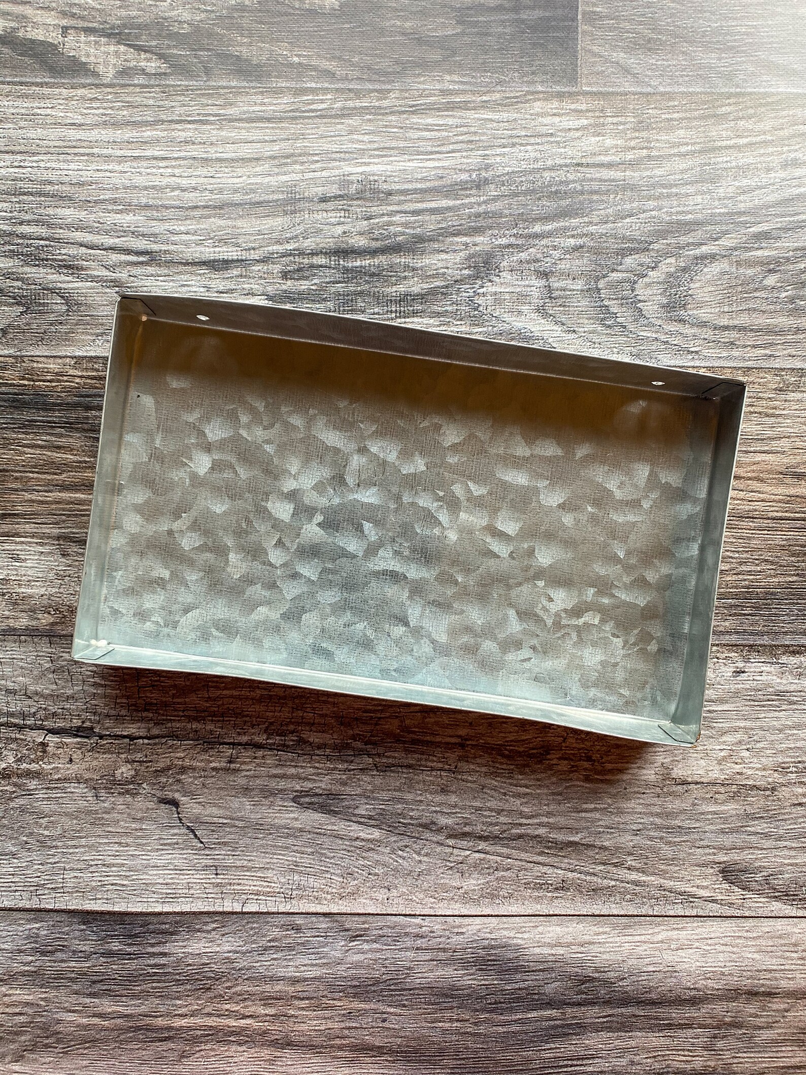 Galvanized Rectangle Metal Sign Custom Watercolor Lettered - Etsy