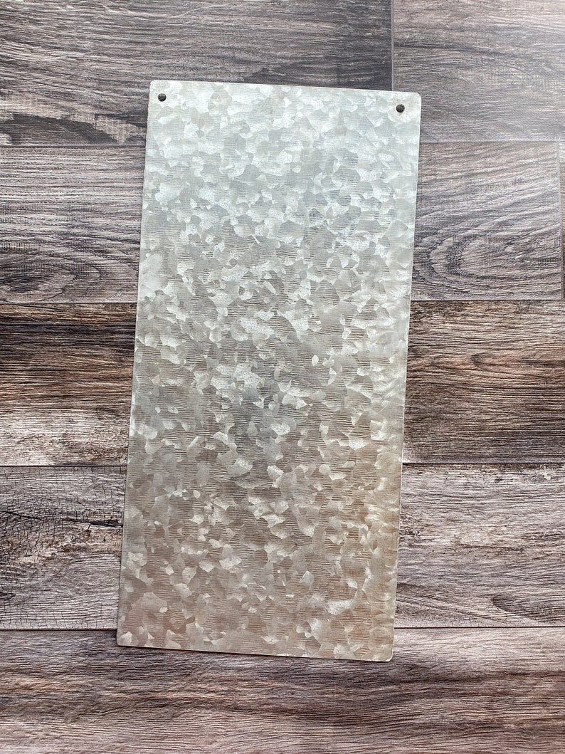 Galvanized Vertical Rectangle Metal Home Sign Custom - Etsy