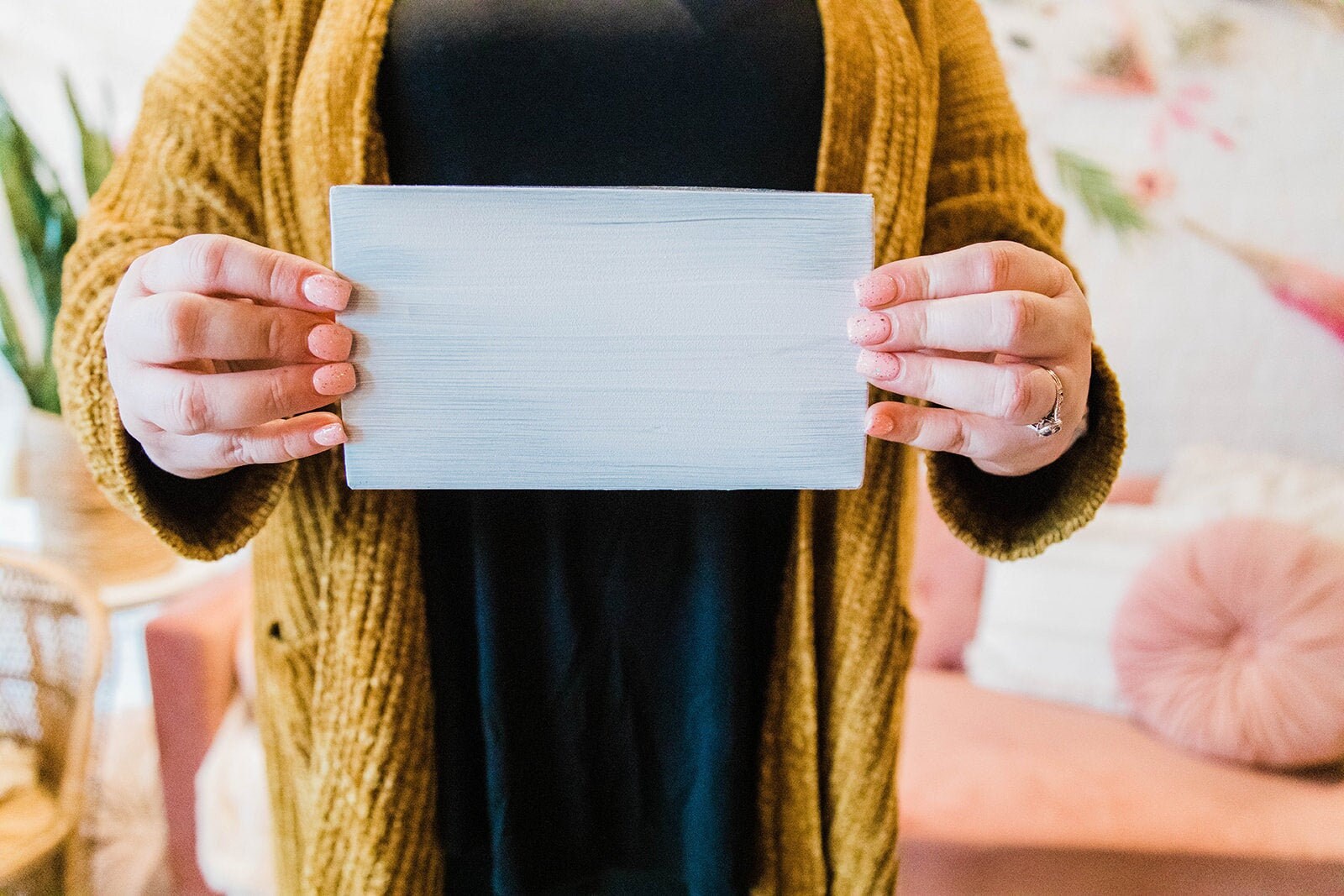Galvanized Rectangle Metal Sign Custom Watercolor Lettered - Etsy
