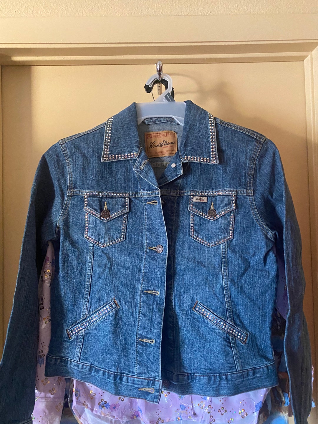 Cute Denim With Bling Jacket - Etsy