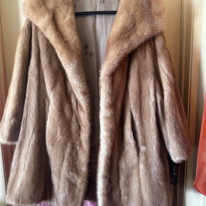 Classic Light Brown Mink Coat - Etsy