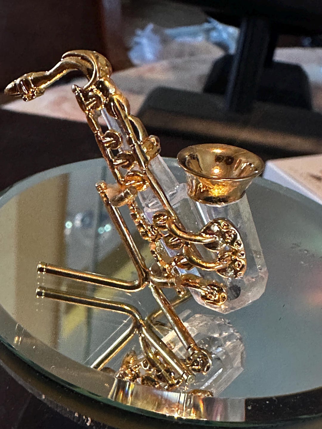 Swarovski Crystal Memories Miniature Saxophone - Etsy