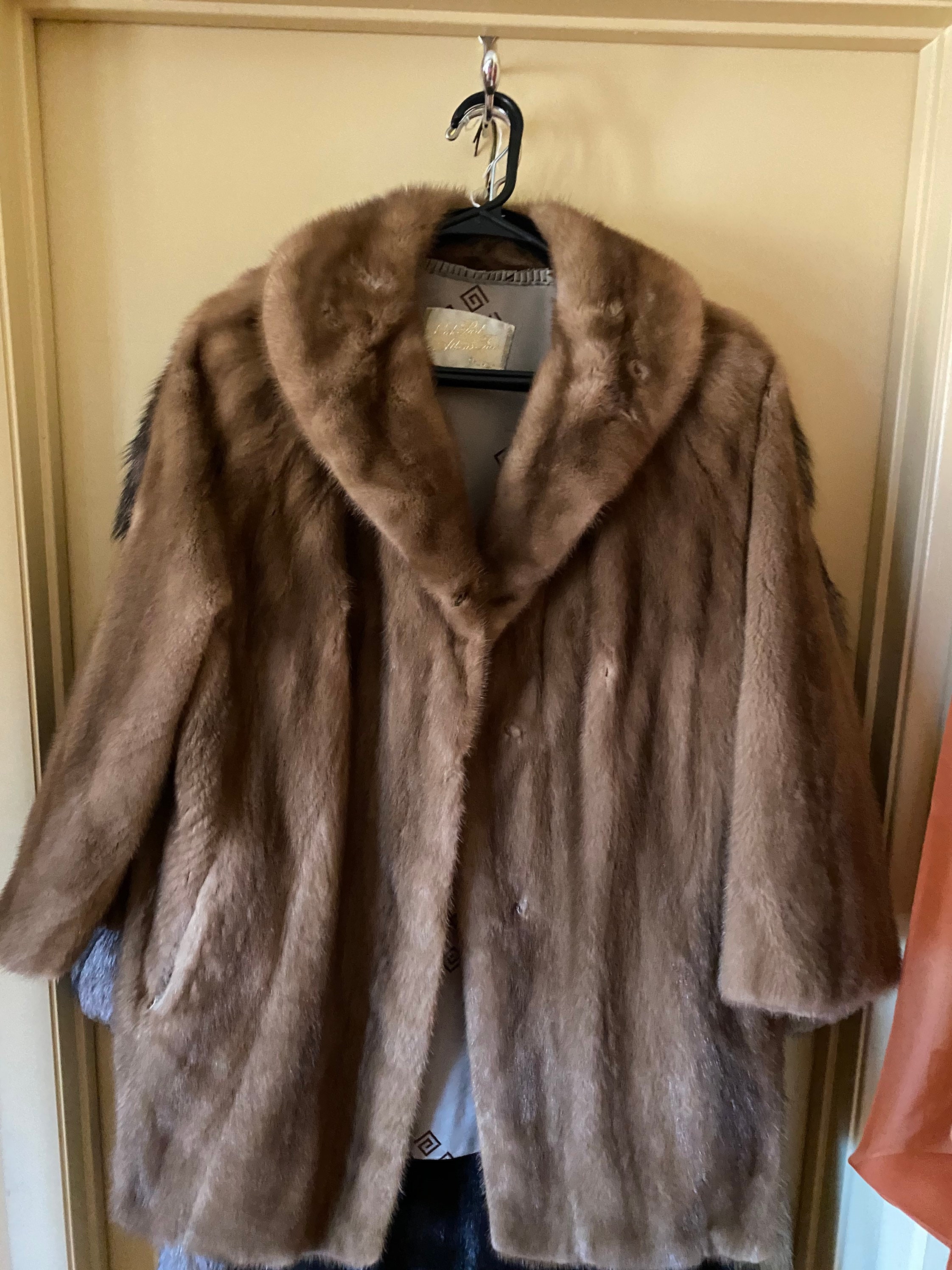 Vintage Light Brown Mink Coat - Etsy